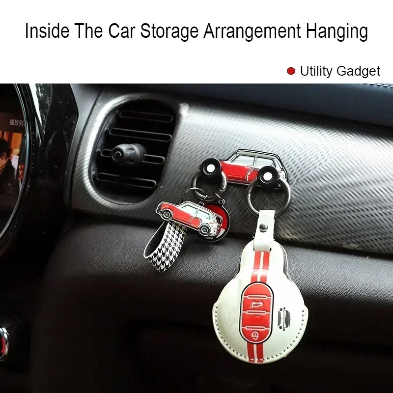 Metal Car Model Design Hooks Sticker Decals Car Accessories For MINI ...
