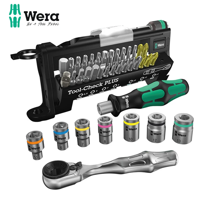 WERA-Tool-39-PCS-Check-Plus-Metric-Screwdriver-Bit-Ratchet-Set-with ...
