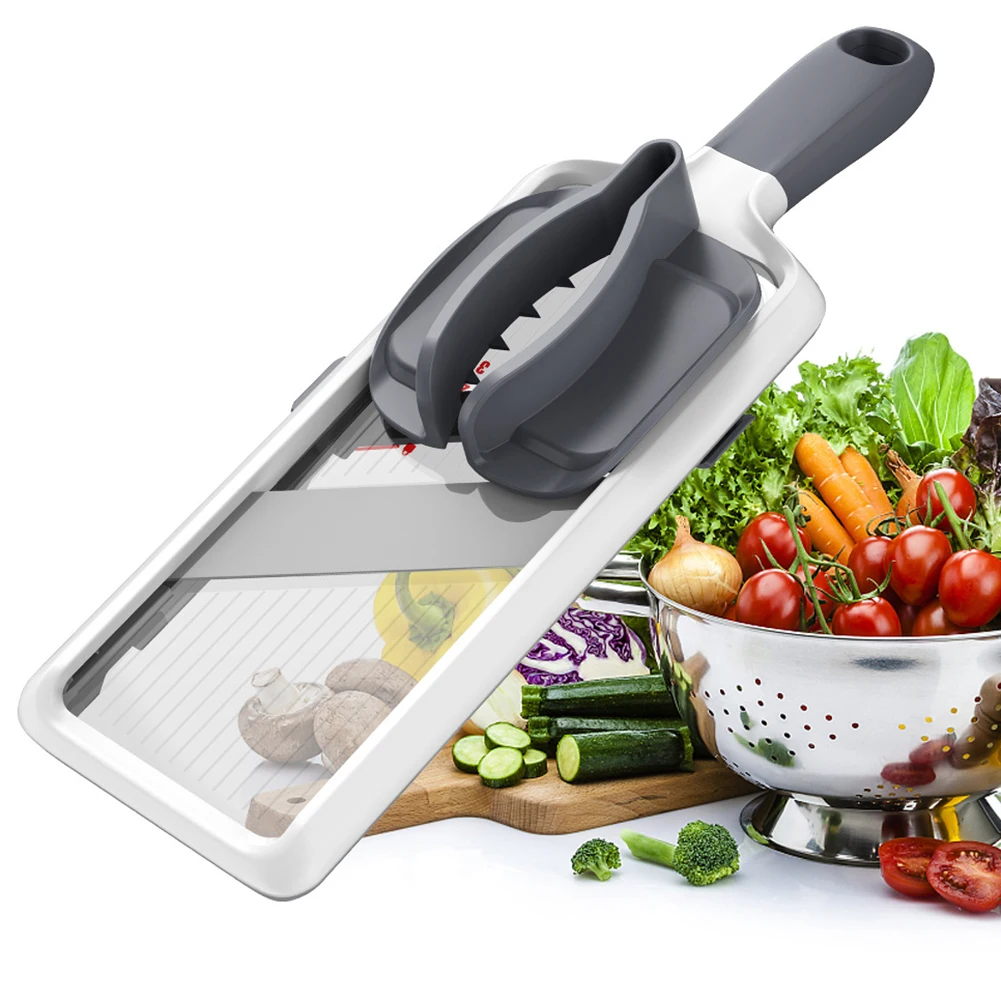 Multi Handheld Mandoline Slicer with Adjustable Stainless Steel Blade ...