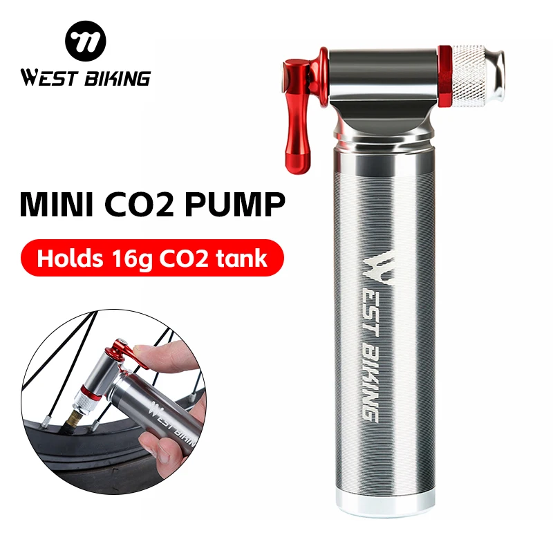 WEST-BIKING-Mini-CO2-Air-Pump-Aluminum-Alloy-Portable-Schrader-Presta ...