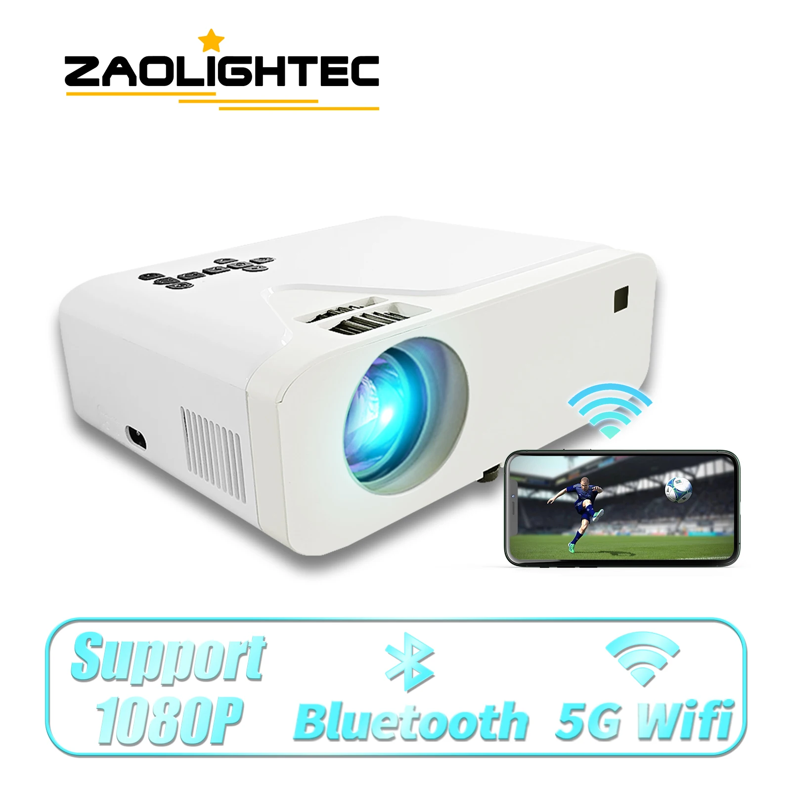 ZAOLIGHTEC-S20-Portable-WIFI-Projector-Mini-Smart-Support-4K-HD-Movie ...