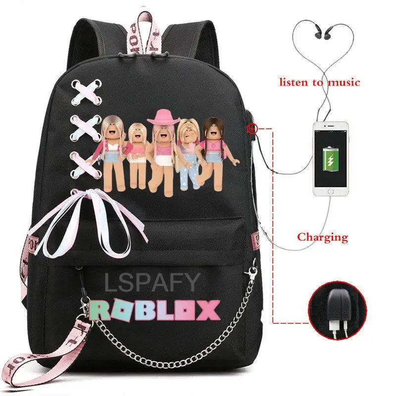 New-Roblox-Backpack-Waterproof-School-Bag-For-Teens-Girl-Boys-Student ...
