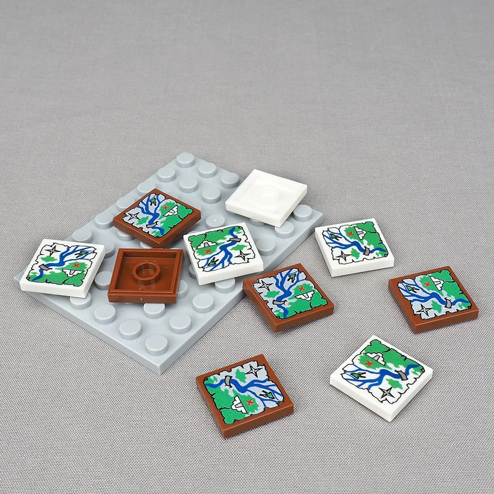 MOC-10PCS-3068-Printed-Floor-2X2-Pattern-Map-Building-Blocks-Maya-Ruins ...