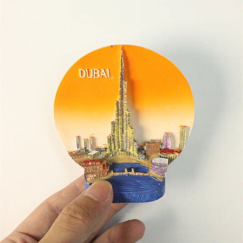 Dubai Landmark Burj Khalifa Refrigerator Magnet High-end Magnet Tourism ...