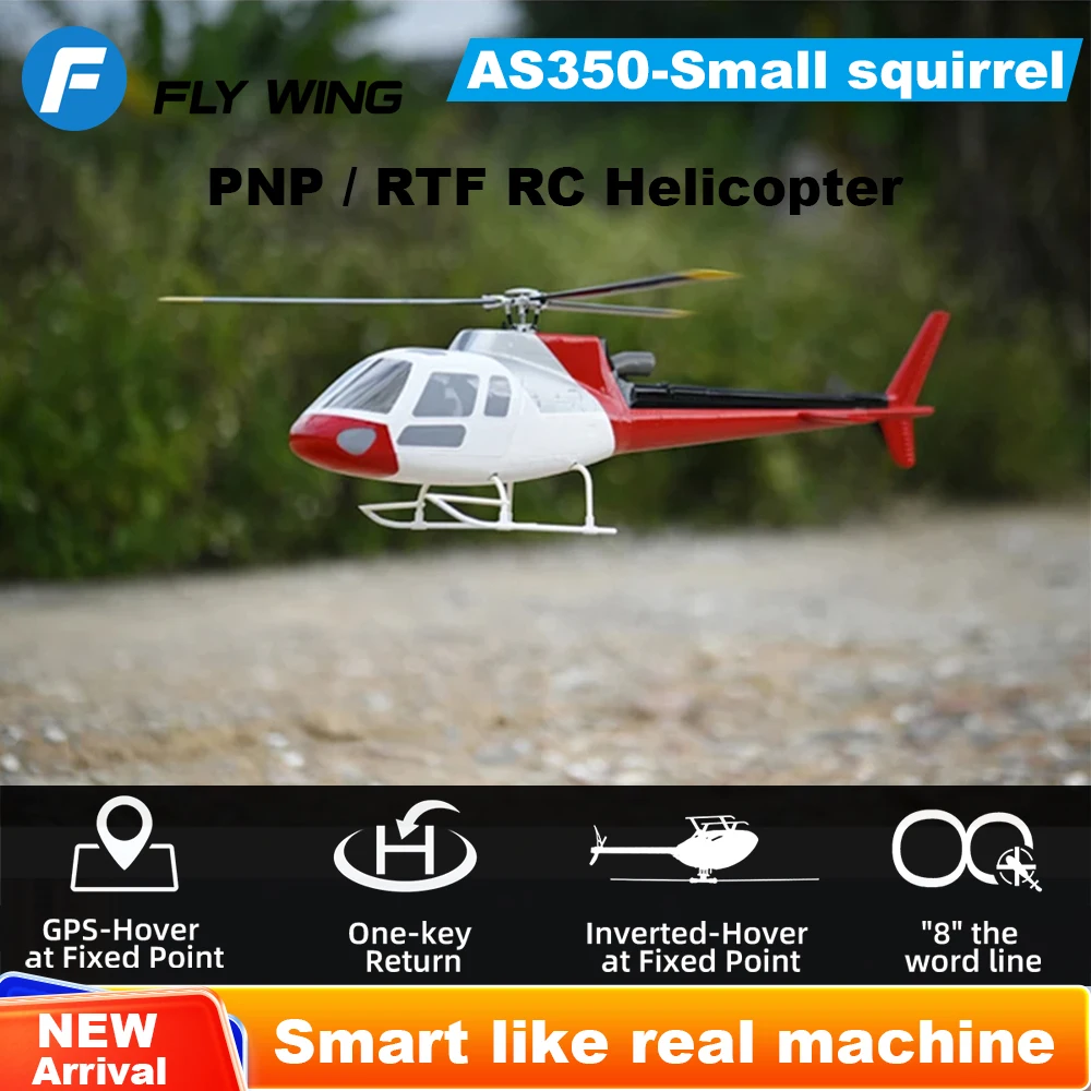Fly-wing-AS350-Squirrel-450-Size-RC-Helicopter-Scale-Four-Rotor-Head ...