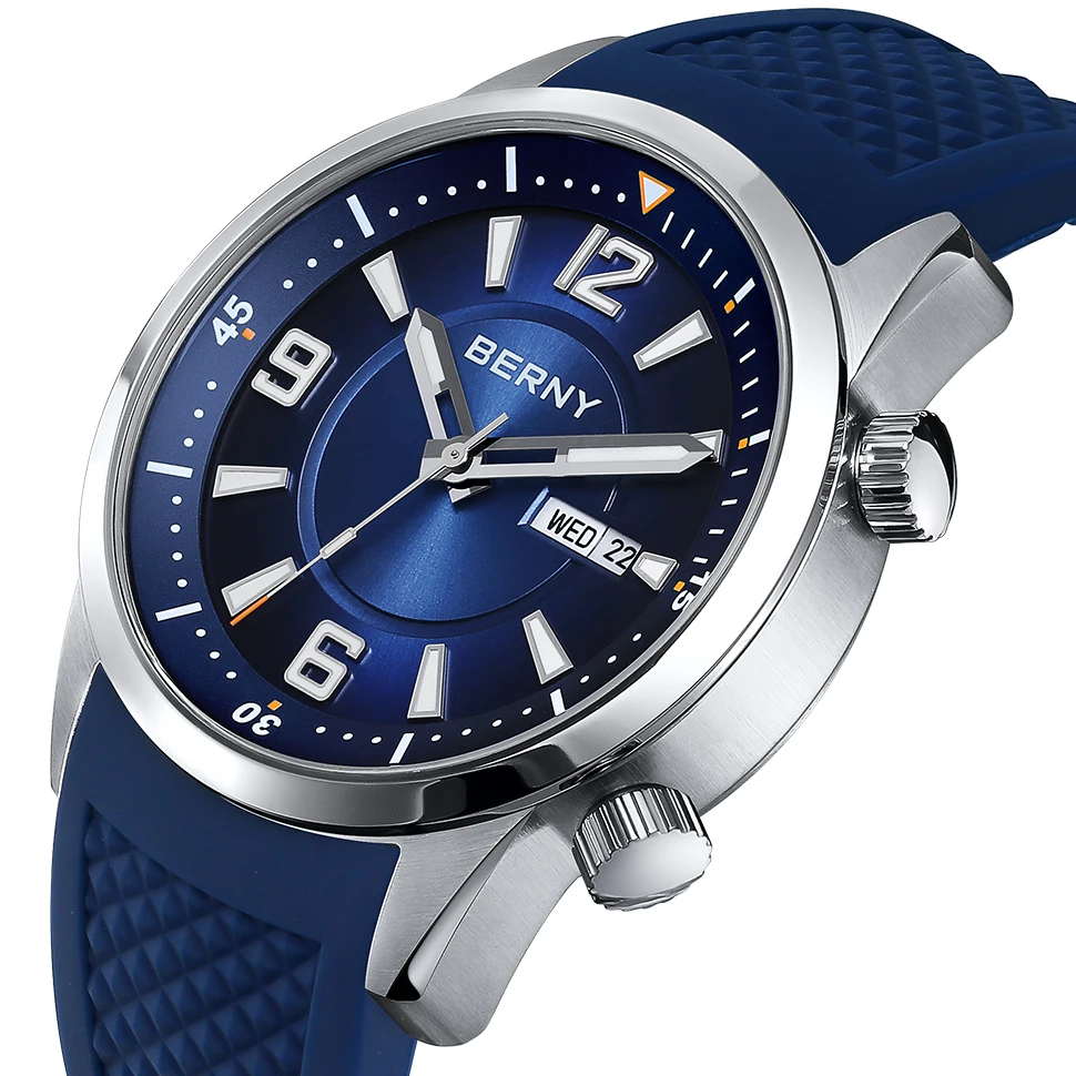 BERNY-MIYOTA-8205-Diver-Automatic-Watch-for-Men-Luxury-Stainless-Steel ...