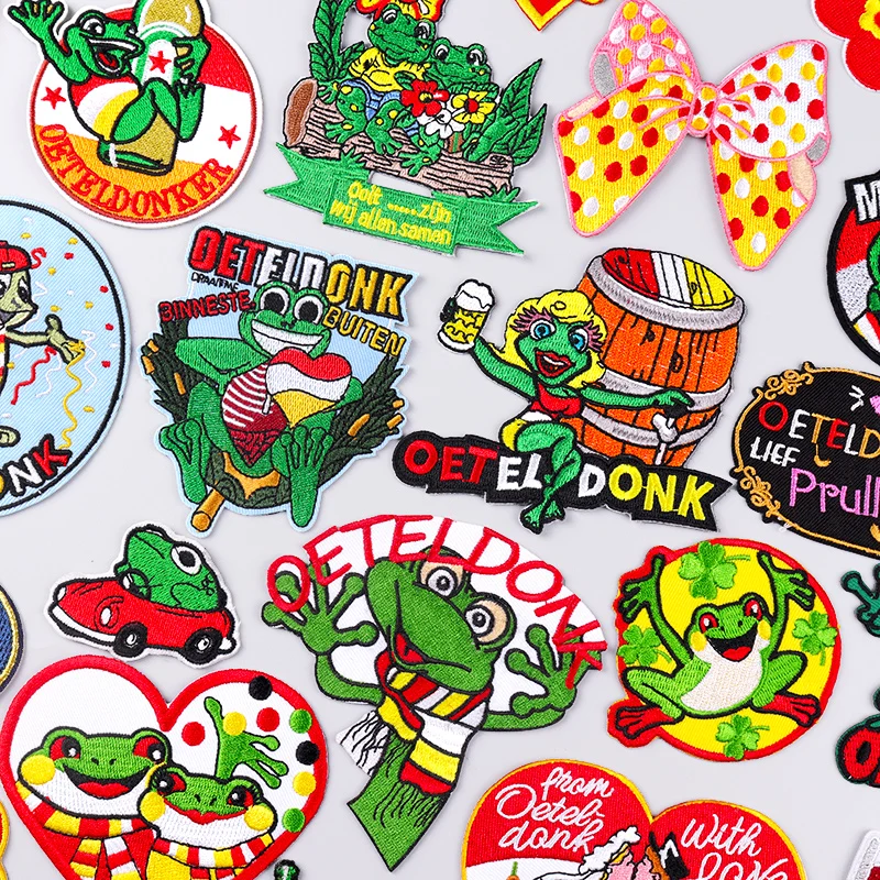 Emblema-de-Oeteldonk-bordado-completo-Frog-Carnival-Para-Pa-ses-Bajos-parches-termoadhesilve ...
