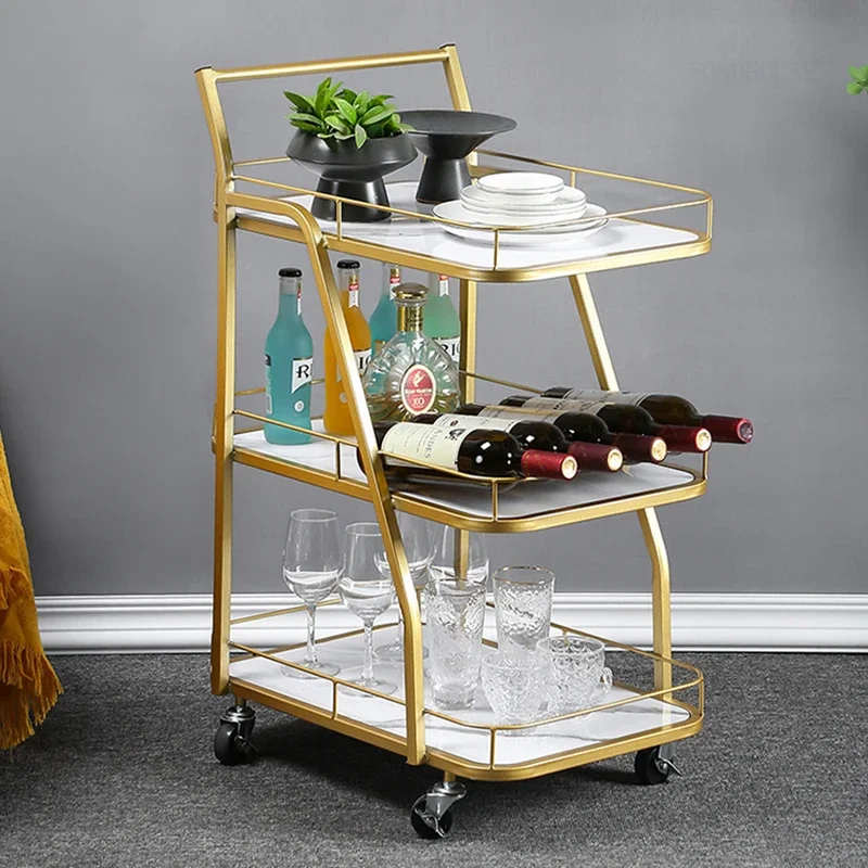 Modern-Fashion-Hand-Cart-for-Bar-Multi-layer-Display-Auxiliary-Cart ...