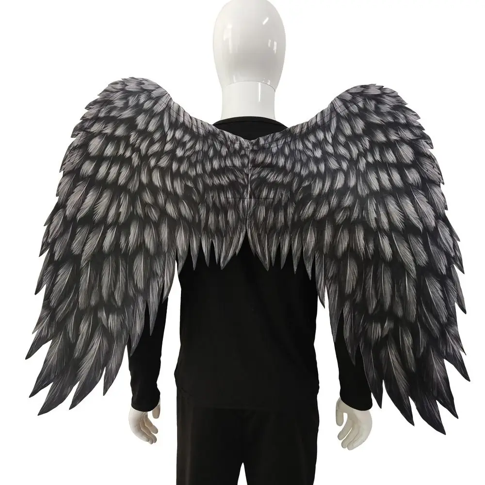 Non-woven-Fabric-Feather-Wings-Halloween-Costume-Angel-Wings-Dressing ...