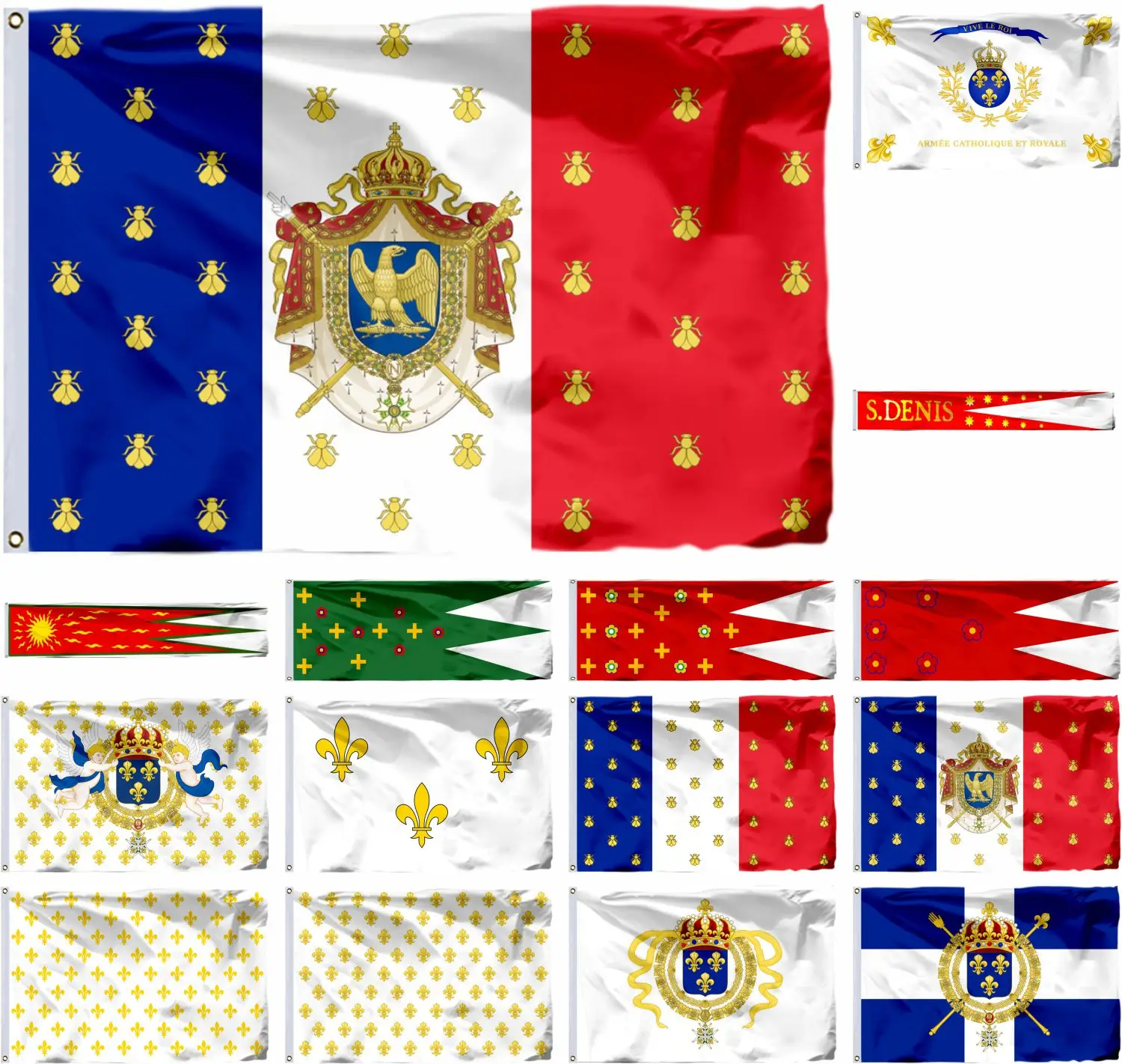 French Royal Flags