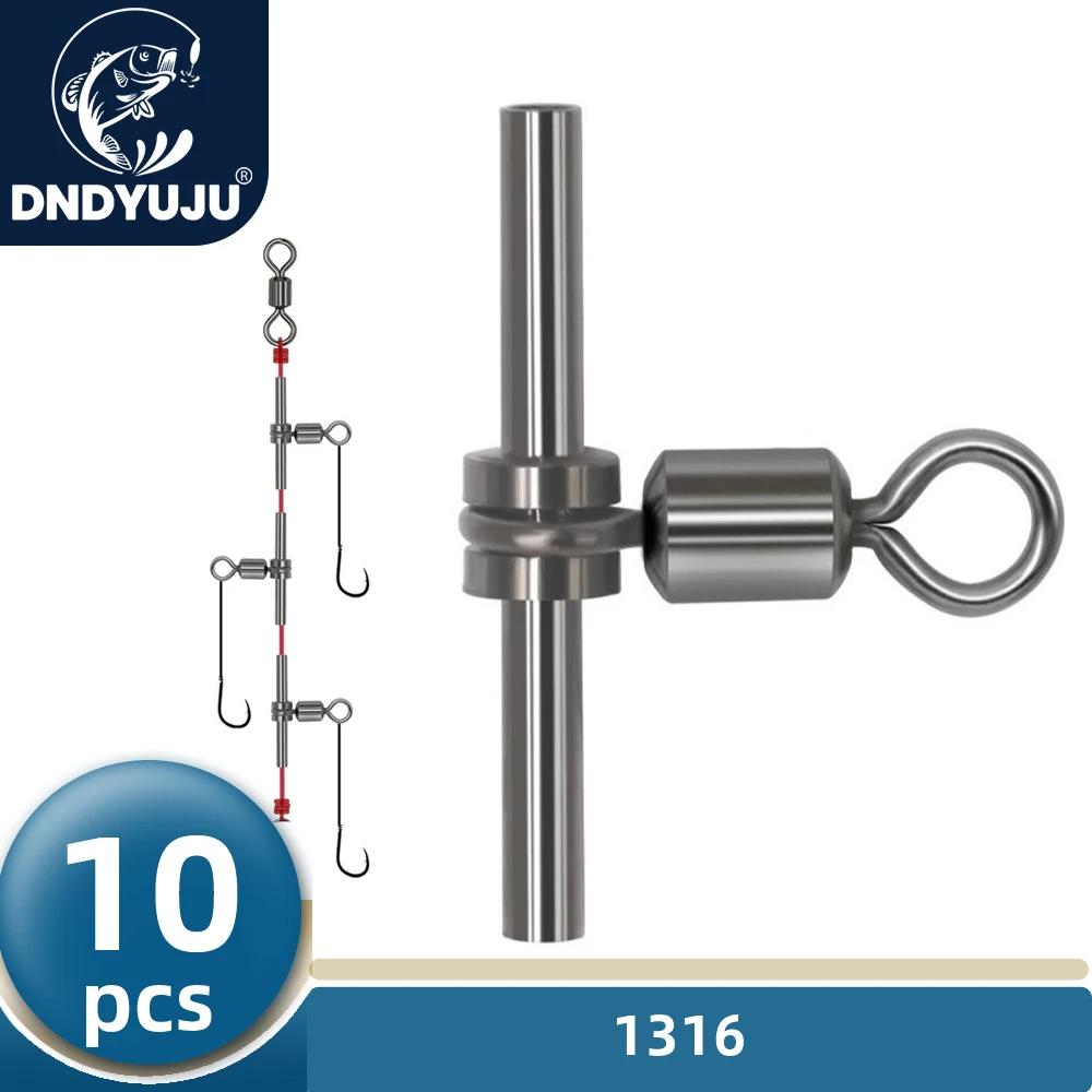 DNDYUJU 10pcs Fishing Rolling Swivel Sleeves 3-way Fishing Swivels ...