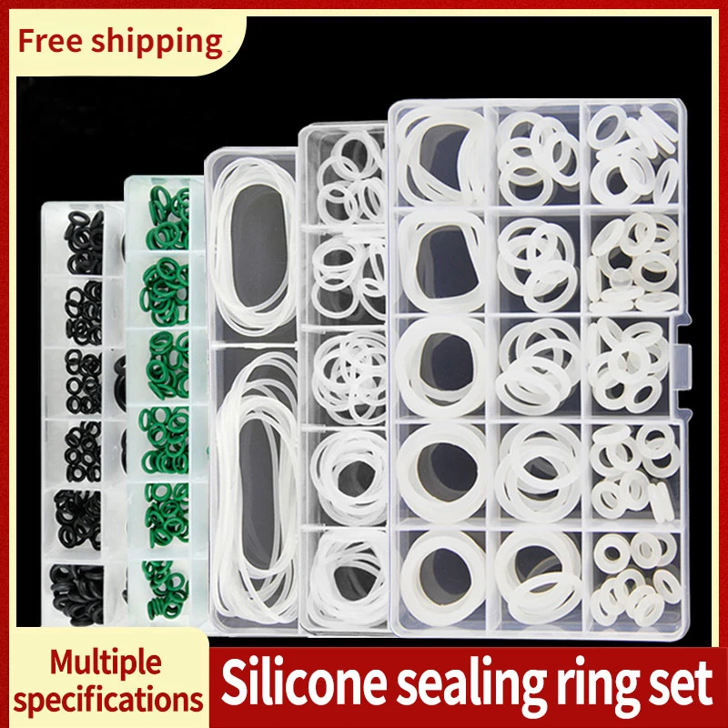 O-Ring Silicone NBR VMQ FKM Gasket Rubber Ring Set Box Ring Repair Kit Faucet Seal Valve ...