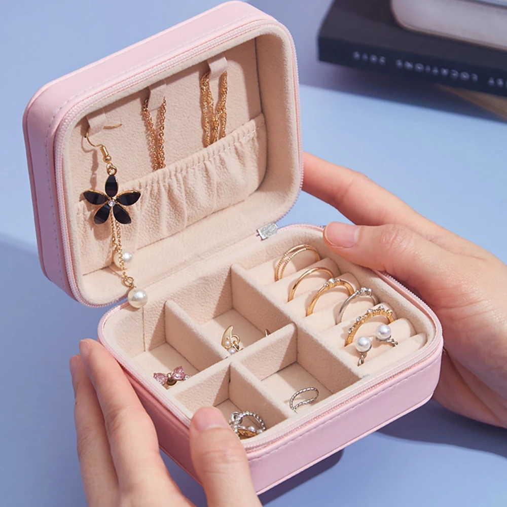 Portable-Mini-Jewelry-Box-Jewelry-Organizer-Display-Travel-Jewelry-Case ...