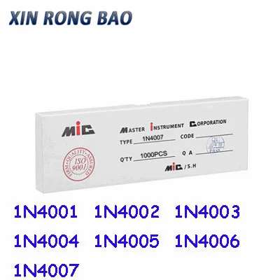 1000pcs-Box-1N4001-1N4002-1N4003-1N4004-1N4005-1N4006-1N4007-1A-1000V ...