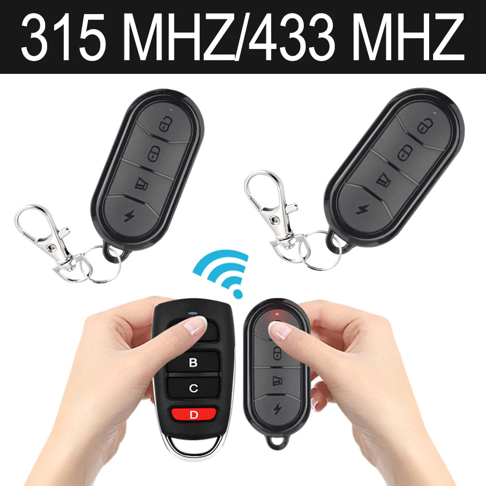 433MHz-Auto-Copy-Remote-Control-315-MHz-4-Keys-Transmitter-Electric ...
