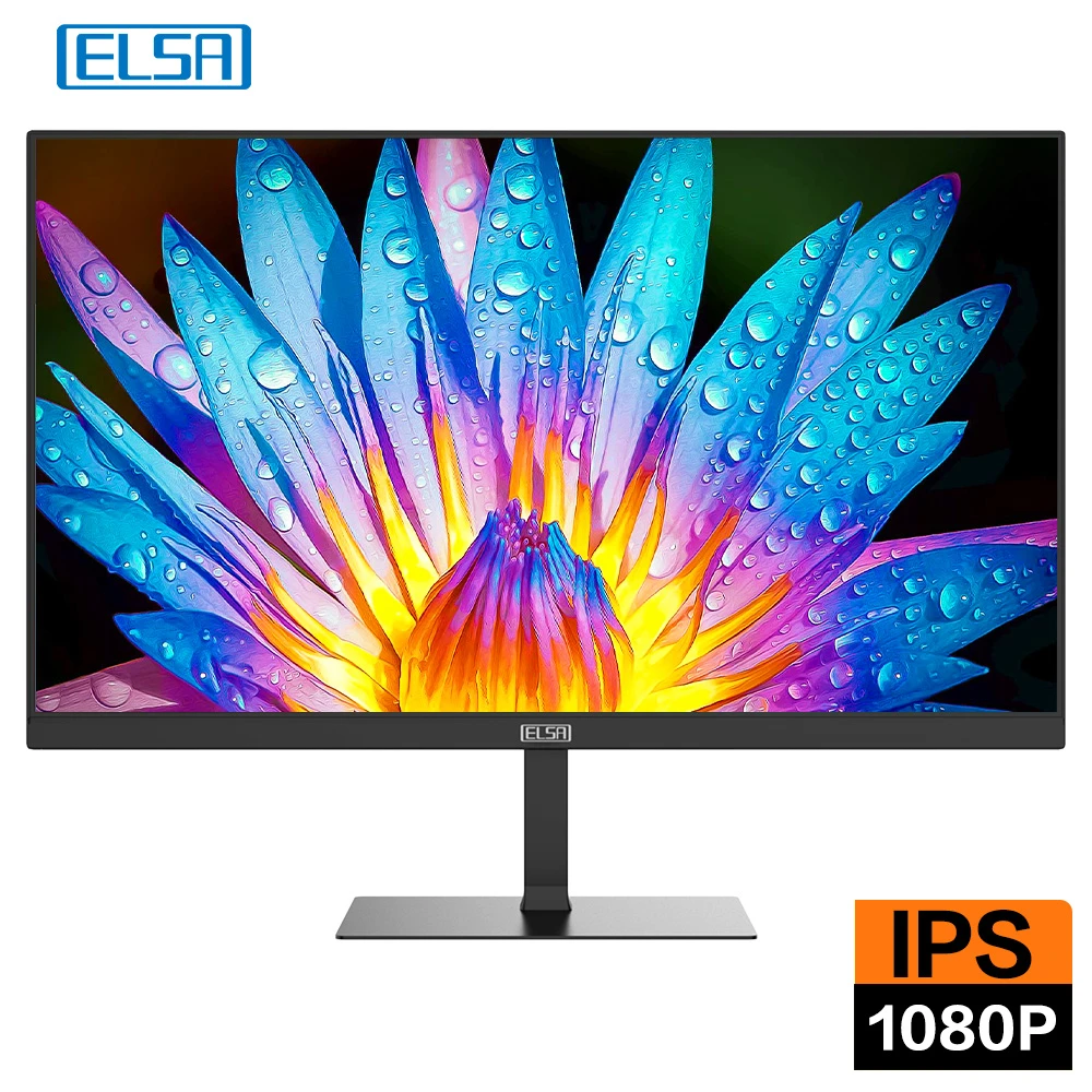ELSA 23.8 Inch Monitor 75Hz Display PC IPS FHD Desktop Gamer Computer ...