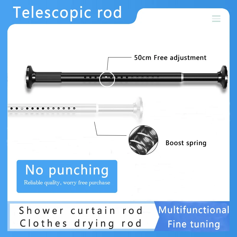 Shower-Curtain-Rod-Multi-Purpose-Spring-Loaded-Extendable-Telescopic ...
