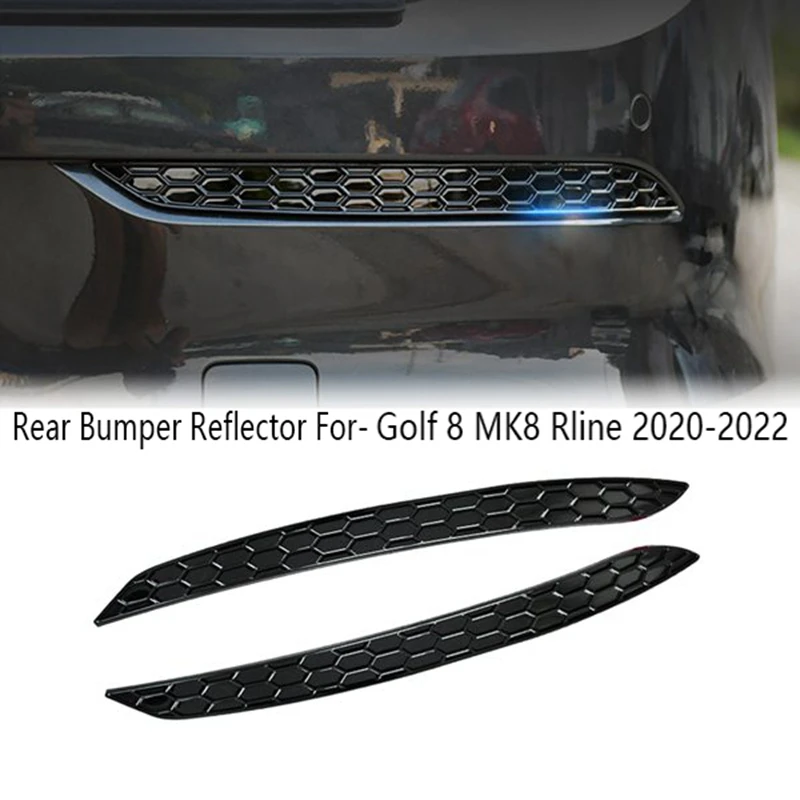 Modified-Black-Glossy-Honeycomb-Tail-Rear-Reflector-Fog-Light-Lamp ...