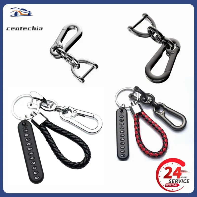 Phone-Number-Plate-Pendant-Keychain-Anti-lost-Car-Keychain-Leather ...