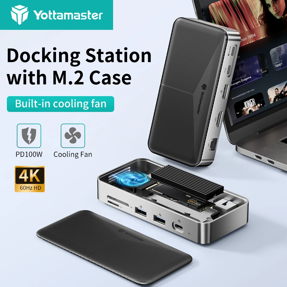 Yottamaster-USB-C-Docking-Station-with-HDMI-Compatible-USB-A-3-2-Gen2 ...