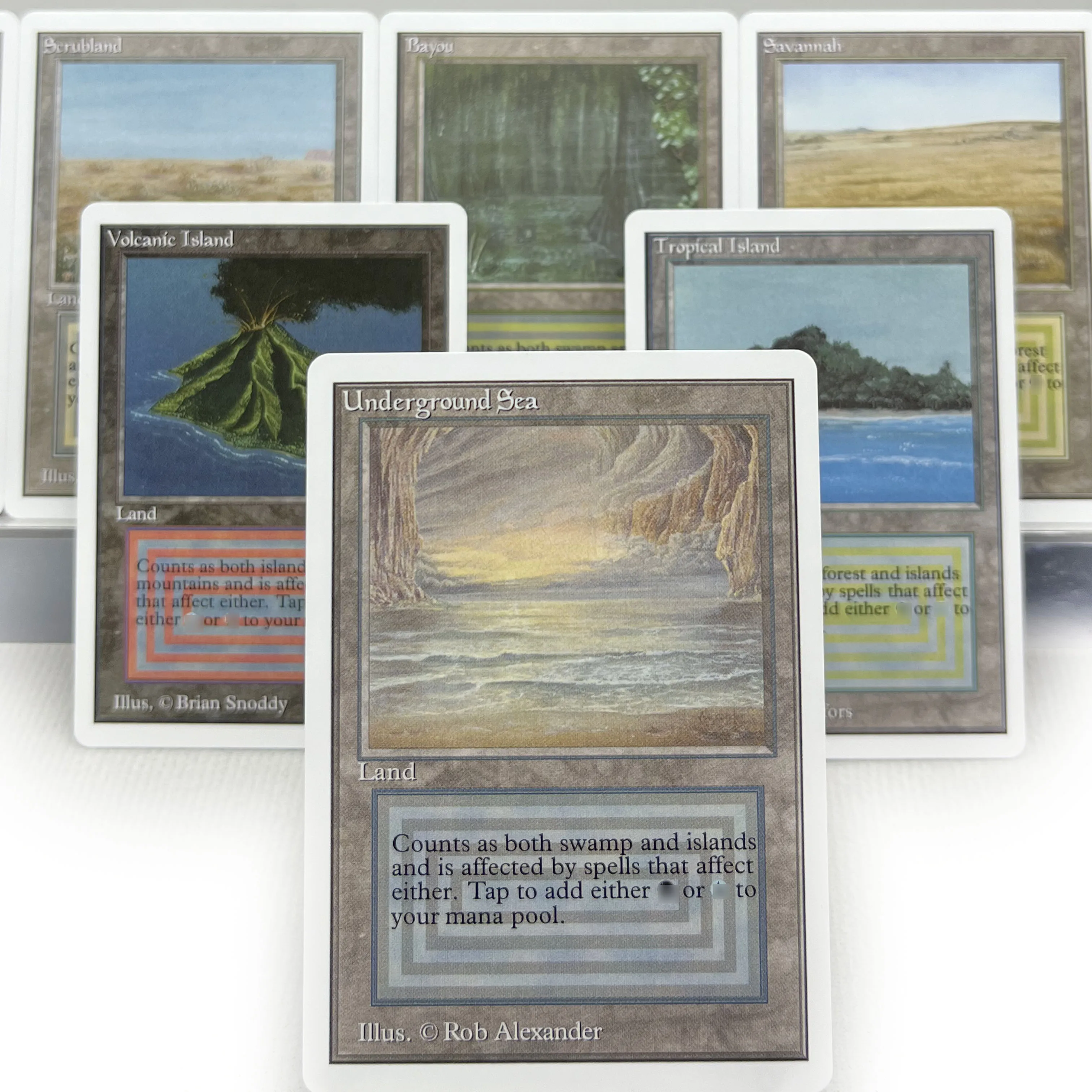 Revised unlimited MIX2-002 Tcg proxy magical cards home play dual lands ...