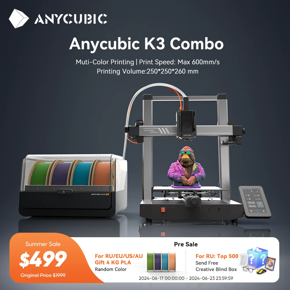 ANYCUBIC-K3-Combo-Multi-Color-FDM-Print-in-4-to-8-Color-3D-Printer-With ...