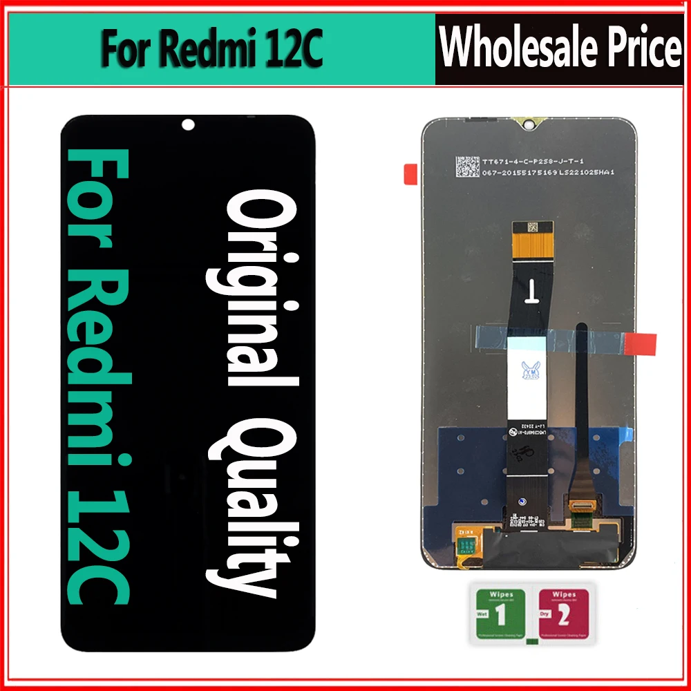 Original For Xiaomi Redmi 12C LCD Display Touch Panel Screen Digitizer ...