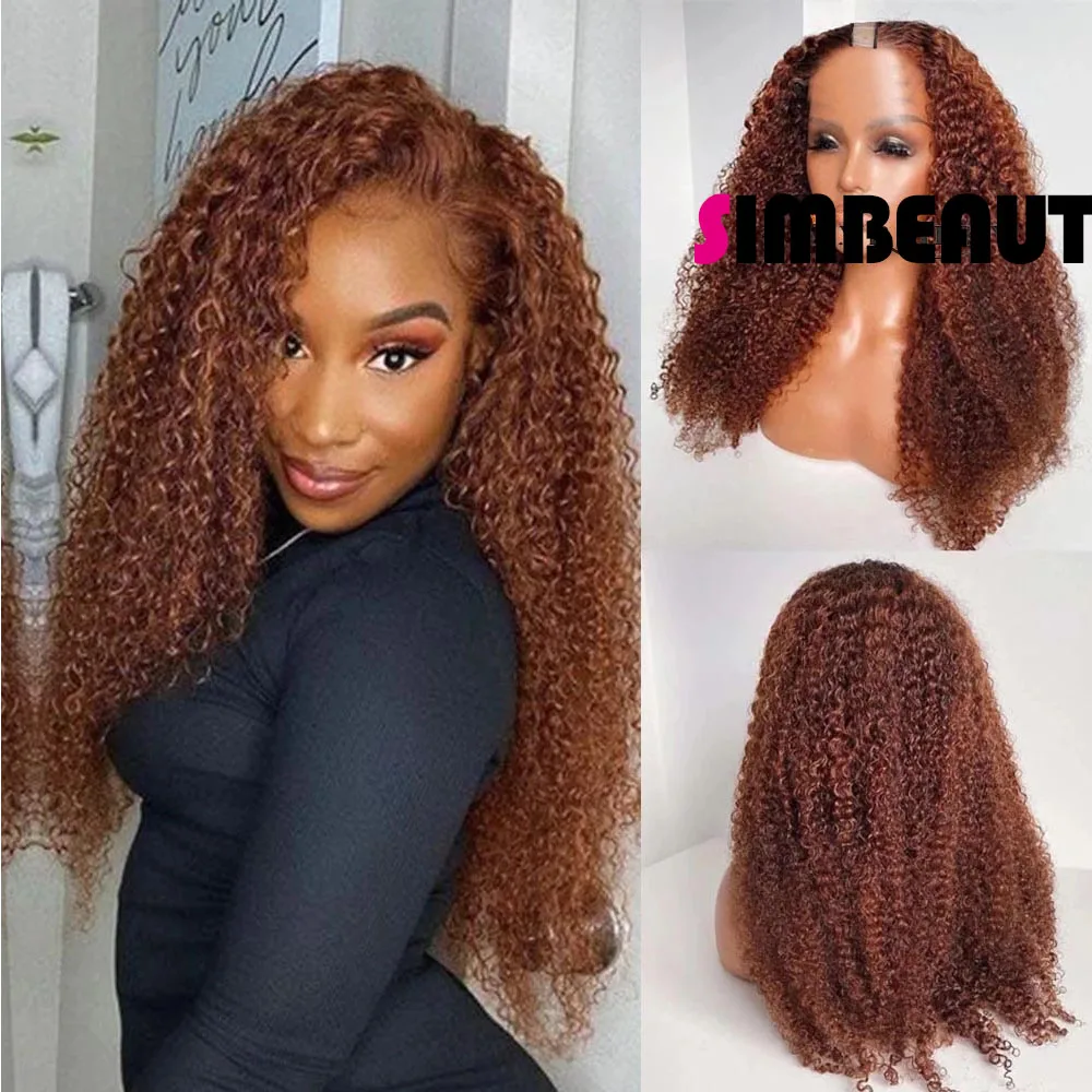 Perruques-afro-cr-pues-boucl-es-sans-colle-avec-partie-en-V-cheveux ...