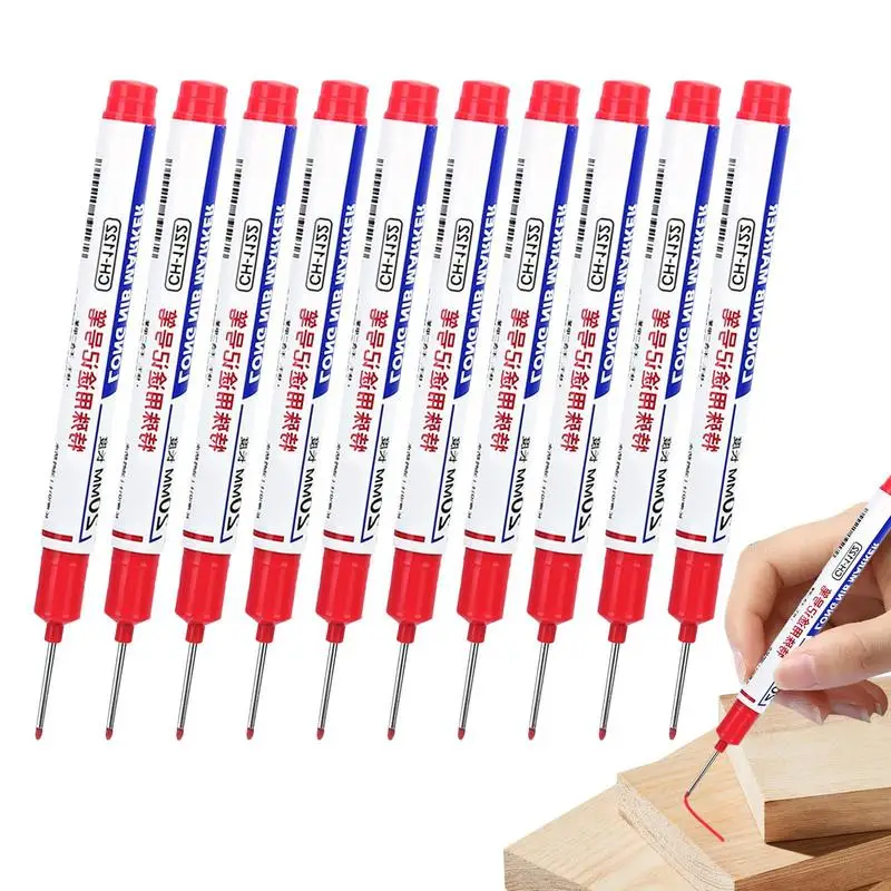 Construction-Marker-Waterproof-Construction-Paint-Markers-10pcs-Metal ...