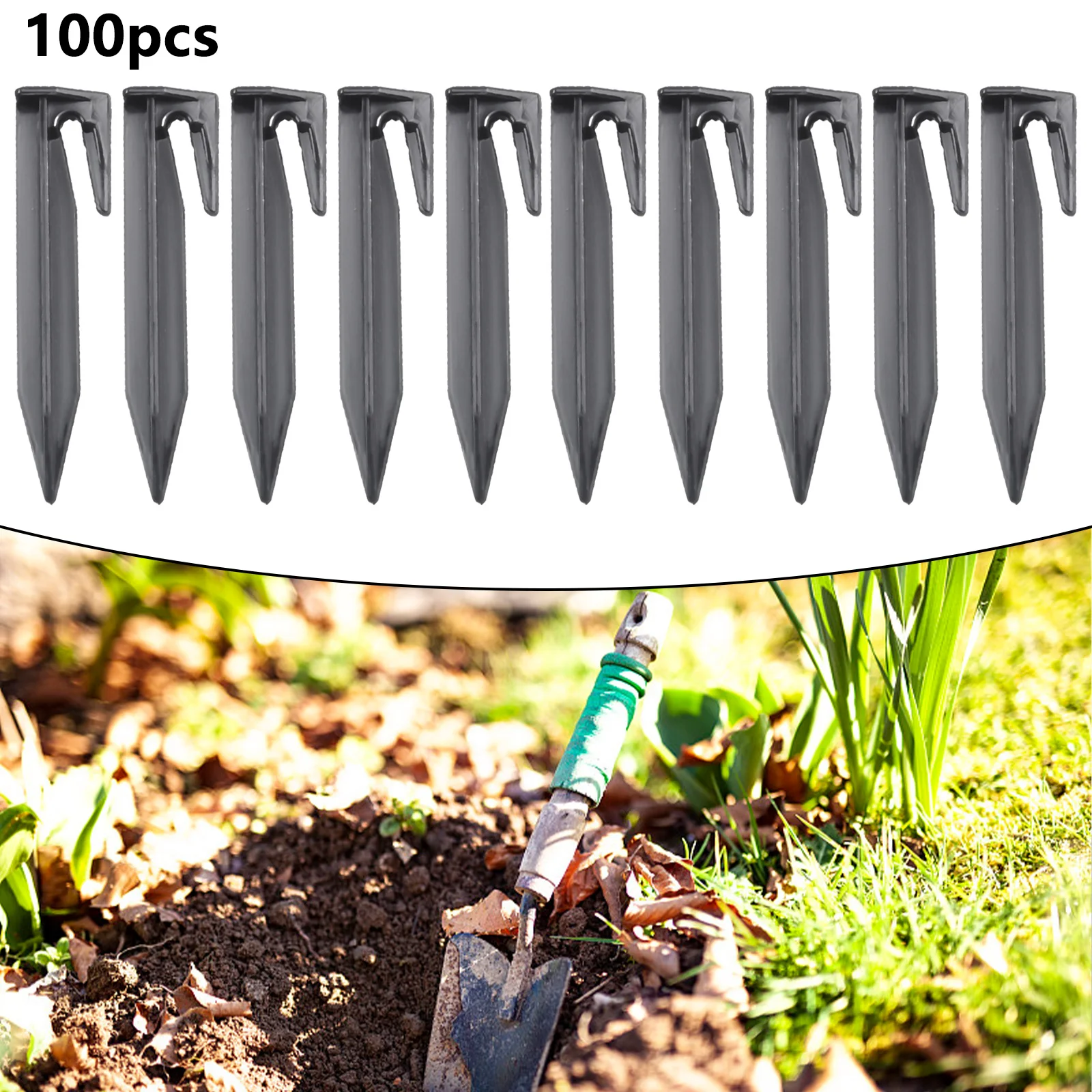 100Pcs-Garden-Lawn-Mower-Peg-Environment-friendly-Plastic-Ground-Pegs ...