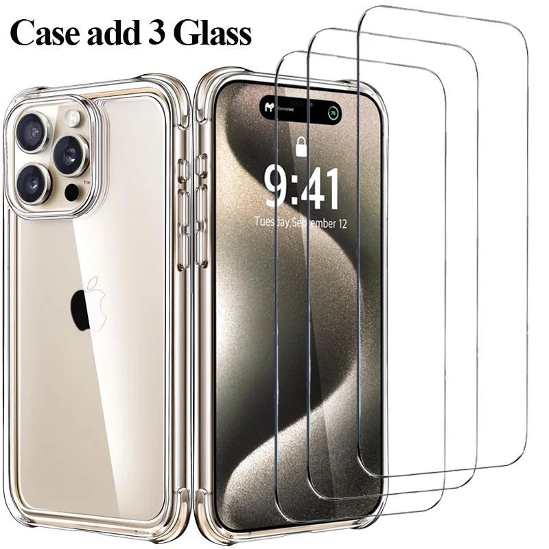 Ultimate Shockproof Silicone Case with 9H Tempered Glass Screen ...