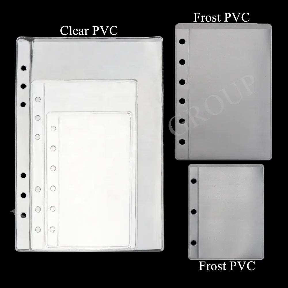 30pcs-Budget-Binder-Top-Loading-Clear-Frost-PVC-Envelope-Pouch-Zipless ...