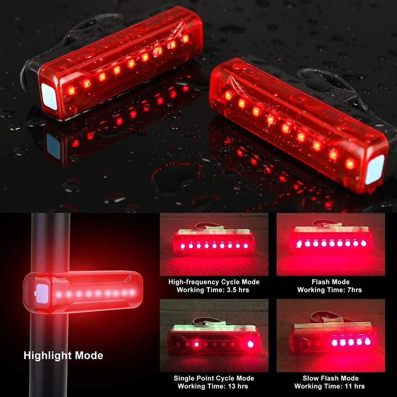 Bicycle-Rear-Light-Bike-Tail-Light-USB-Rechargeable-LED-Red-Ultra ...