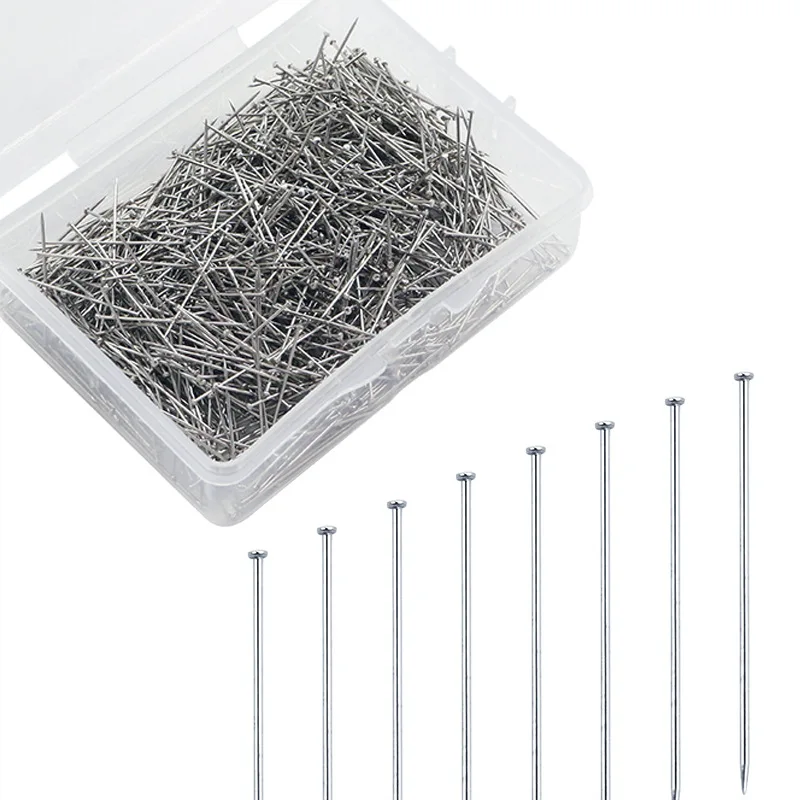 1Box 26/35mm Stainless Steel Sewing Pins Dressmaker Straight Suture ...