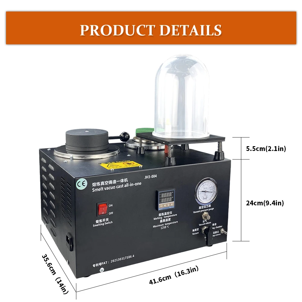 For Sale Digital Jewelry Casting Machine - 1150°C Melting Furnace With ...