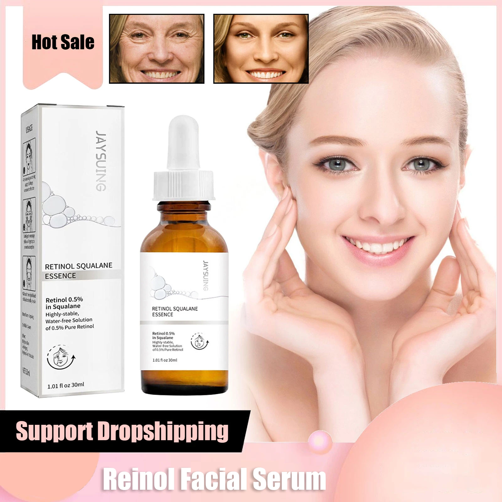 Suero ordinario de Retinol para eliminar arrugas, suero antiedad ...