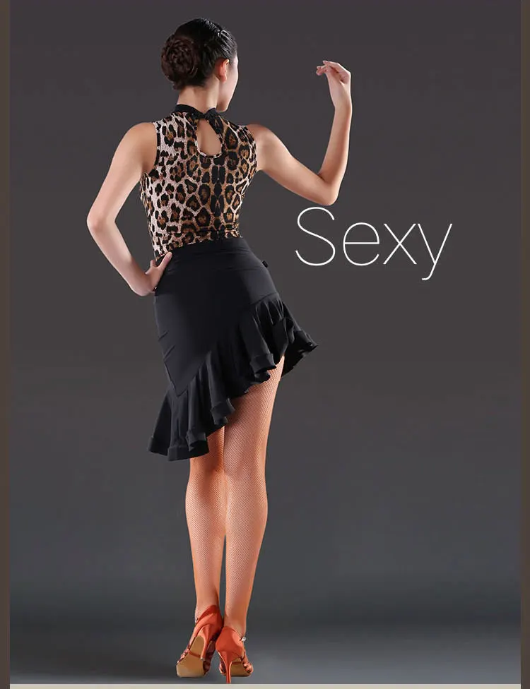 Latin Dance Skirt Irregular Red Black Latin Dance Costume Samba Tango ...