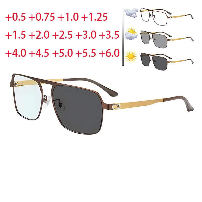 Fashionable-Men-s-Photochromic-Reading-Glasses-UV-Radiation-Far-Sight ...
