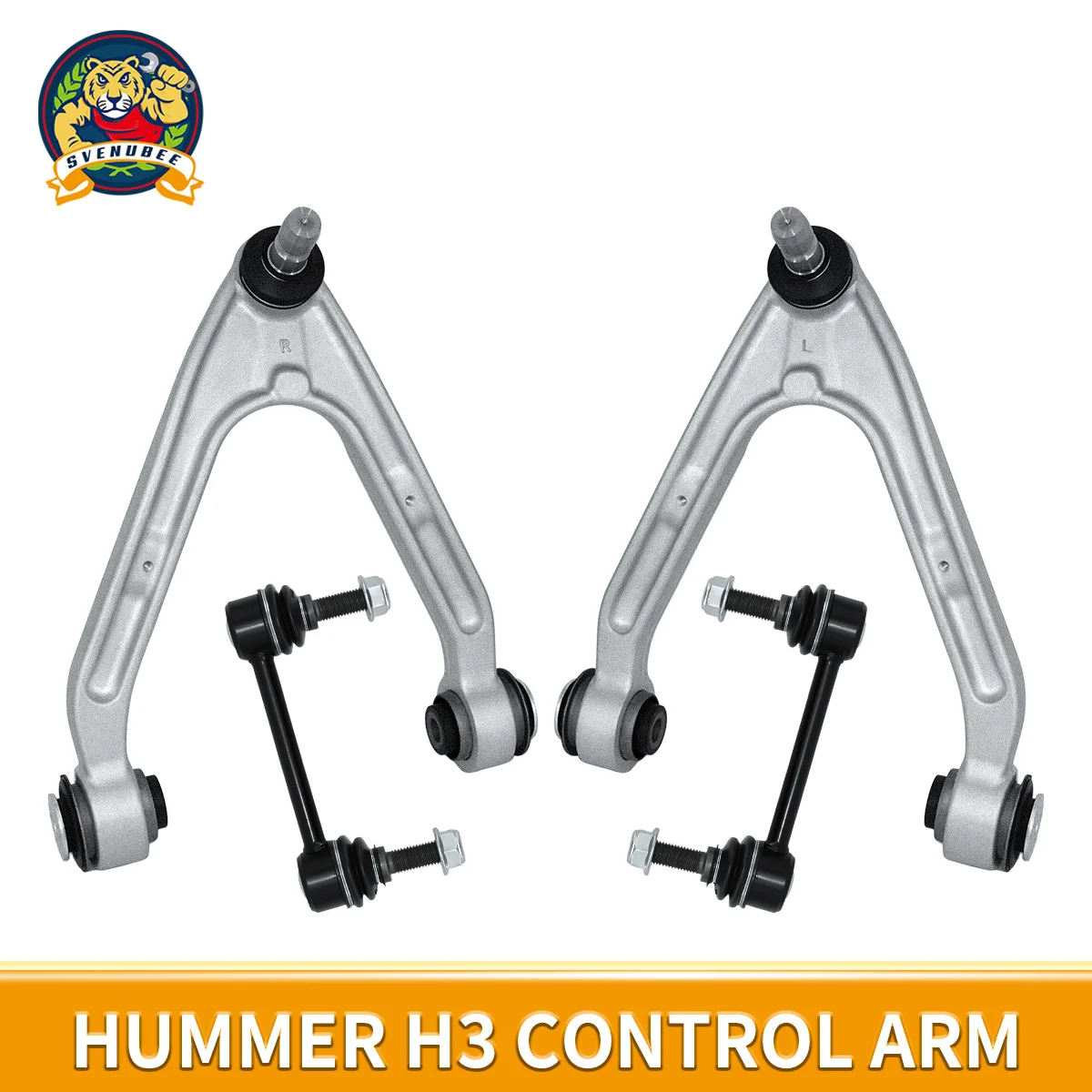 Svenubee 4pcs Front Upper Control Arm Stabilizer Sway Bar Link ...