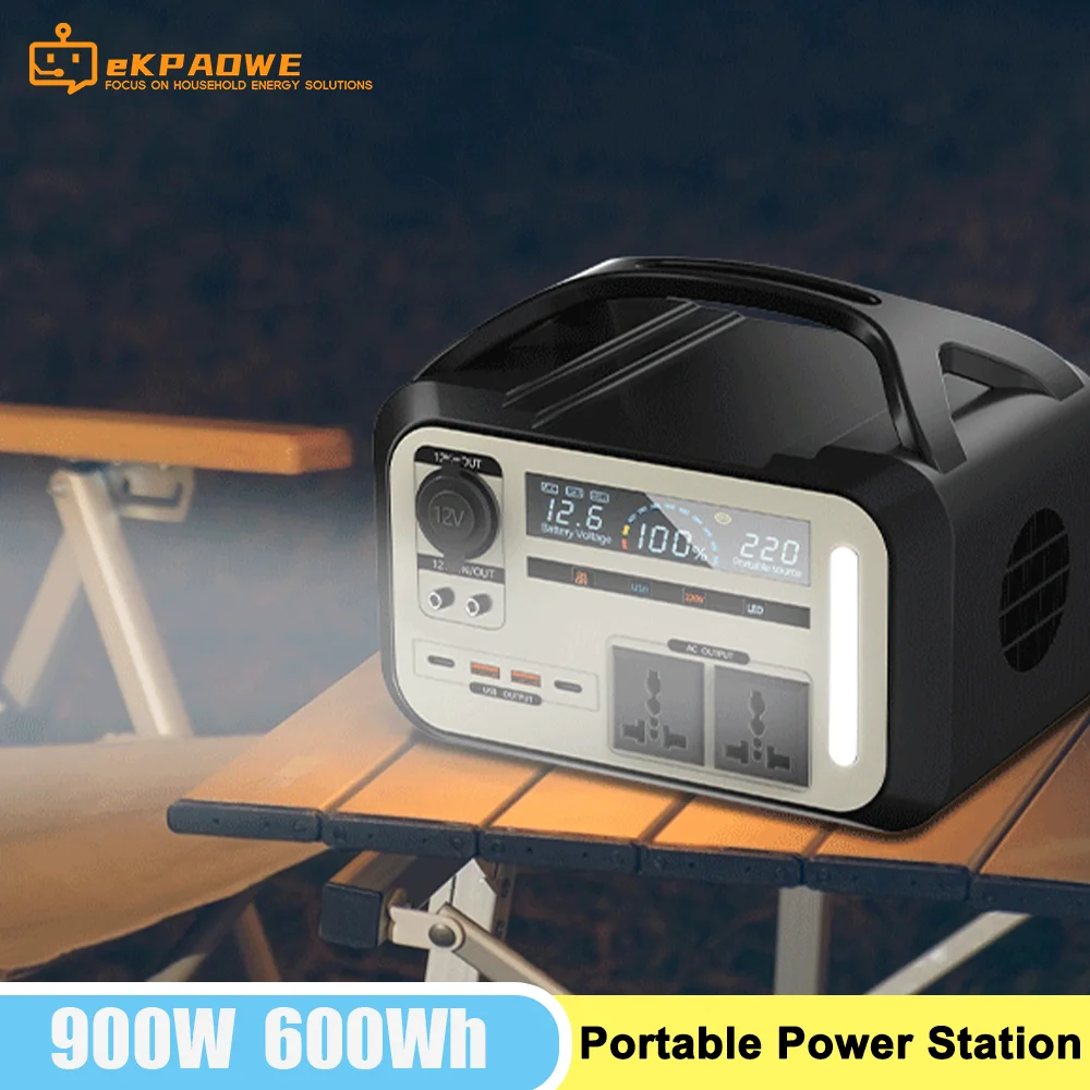 2000W-Portable-Power-Station-3300Wh-Lifepo4-Batteries-Li-ion-18650 ...