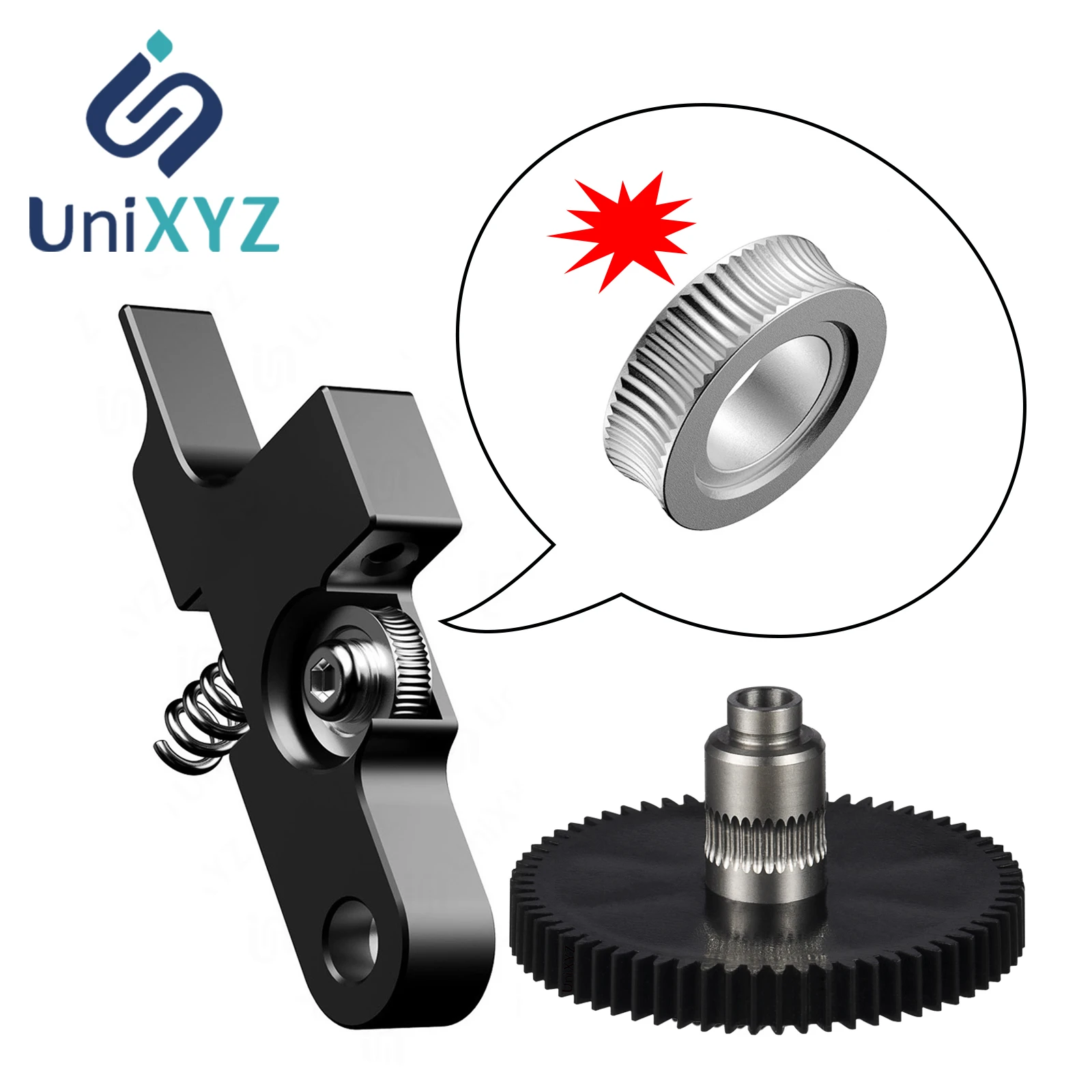 Titan Aero Metal Extruder Idler Arm Gear with 66 Teeth 1.75mm Prusa i3 ...