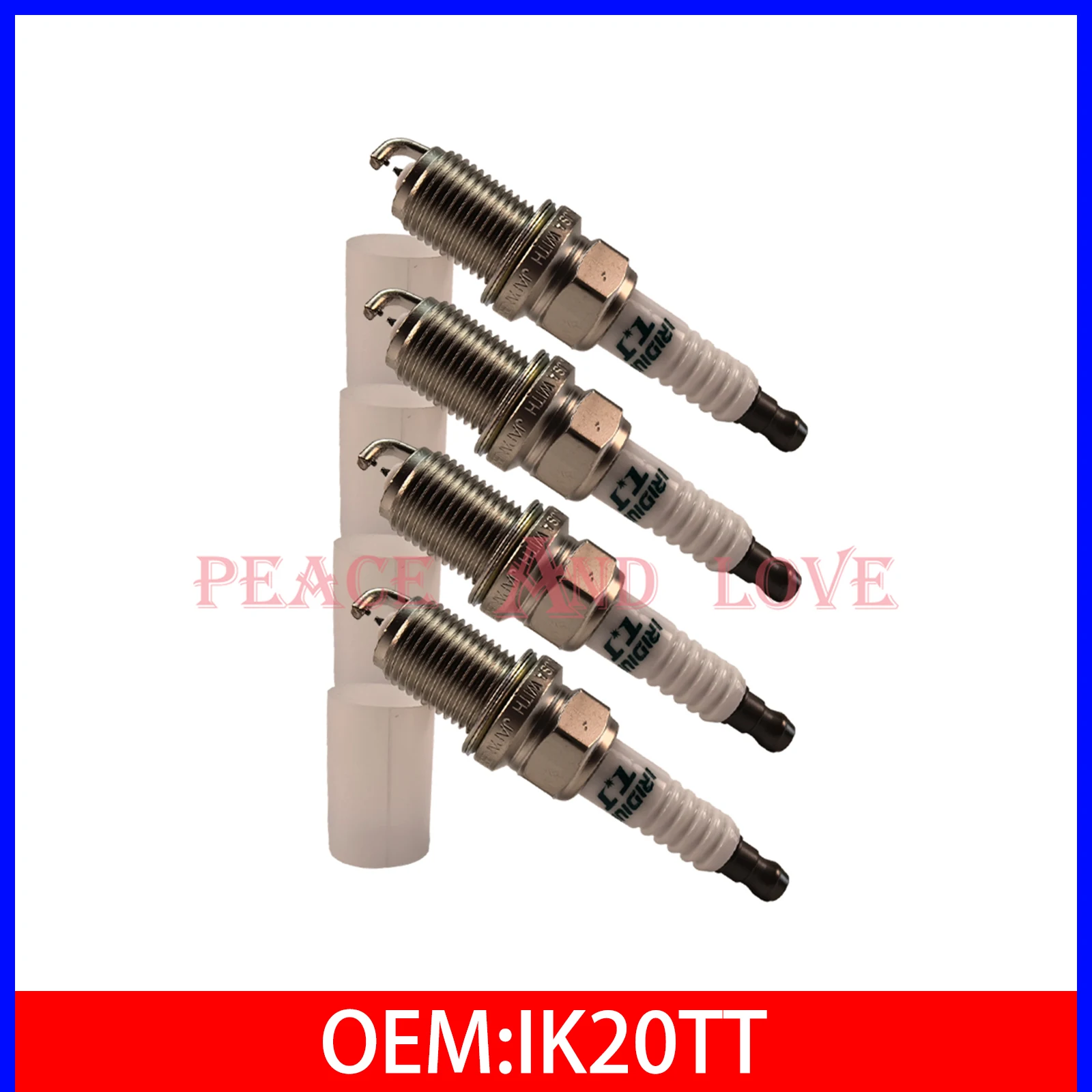 1-4PCS IK20TT 4702 Dual Iridium Spark Plug For Audi Chery VW Toyota ...