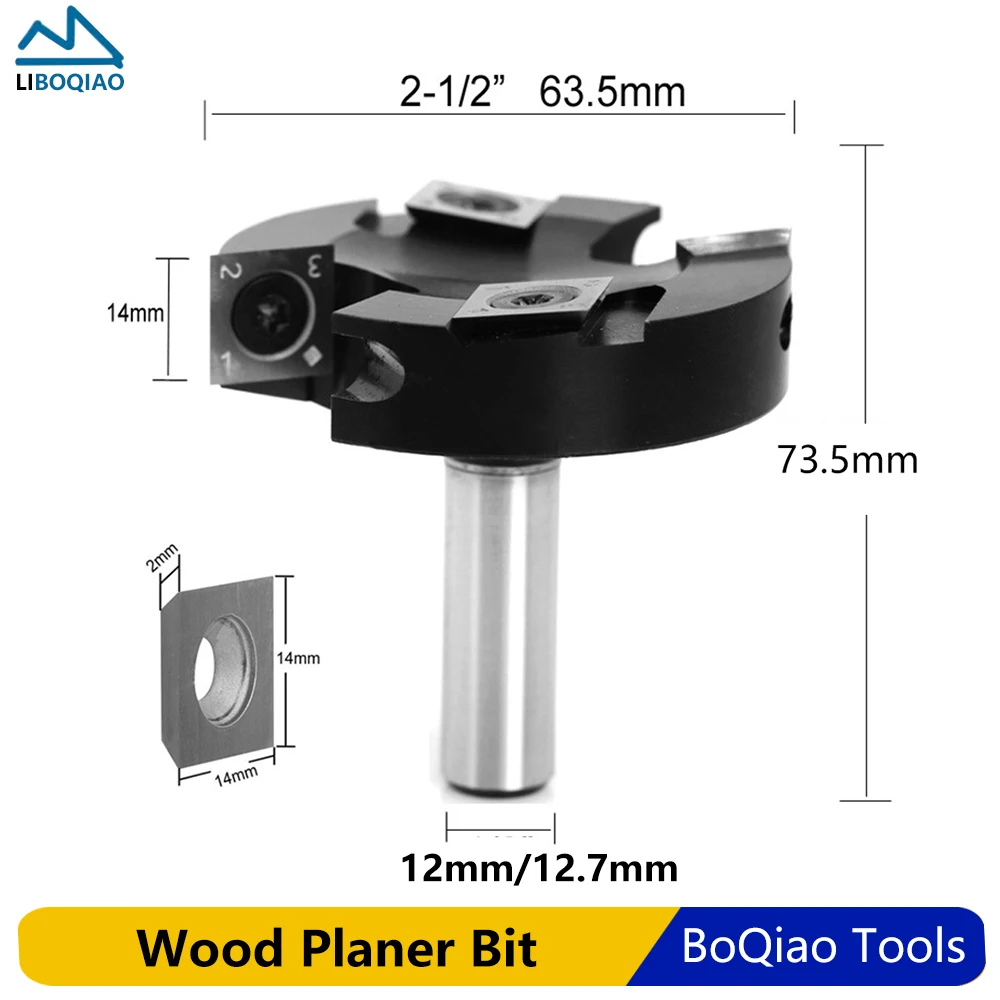 4-Flutes-Carbide-Wood-Planer-Bit-12mm-12-7mm-Shank-CNC-Surfacing-Router ...