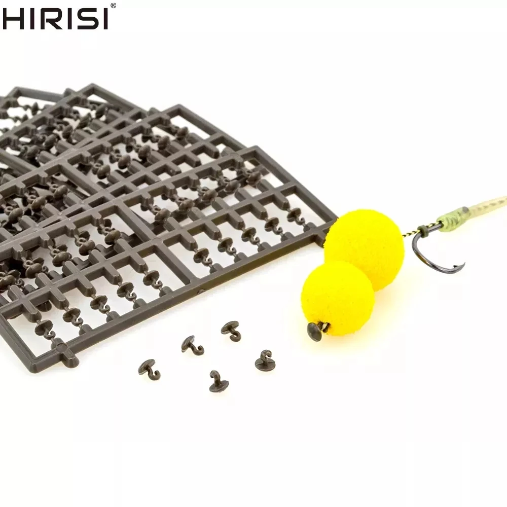 Elastic Bait Thread 50pcs Hook Stops Carp Fishing Rig Shank Beads For ...