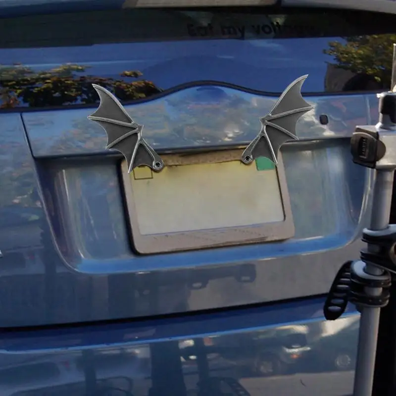 Gothic-License-Plate-Wings-Car-Plates-Tag-License-Plate-Decor-2-Pcs ...