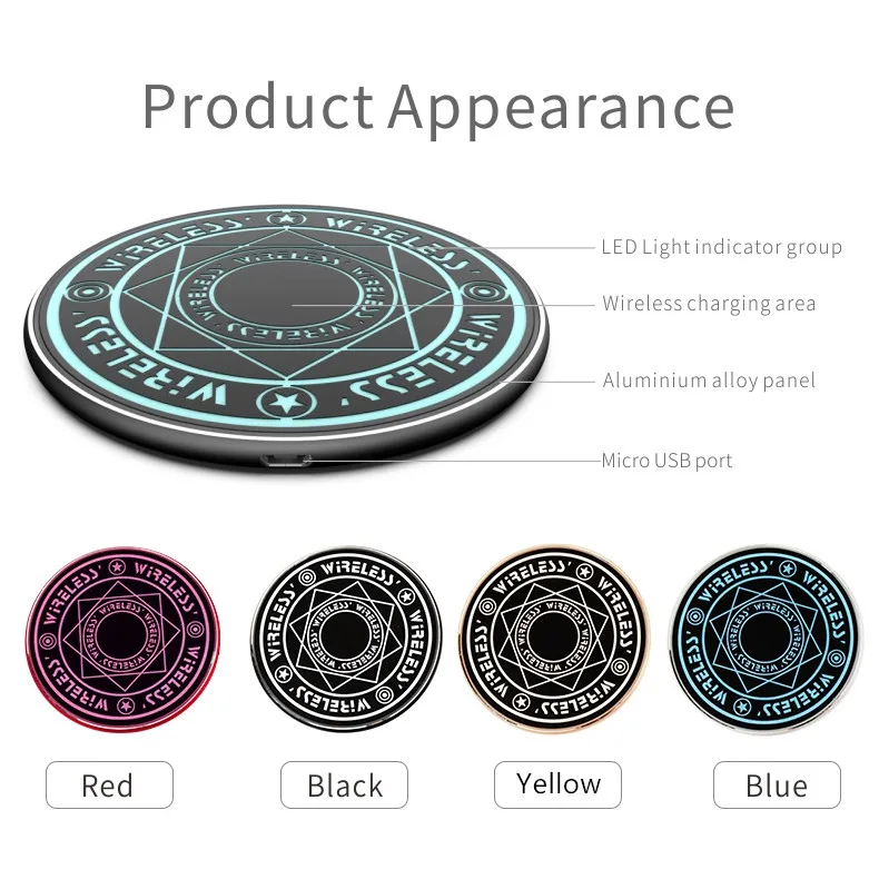 10W-Fast-Wireless-Charger-Magic-circle-For-iPhone-12-11-11Pro-Max-Qi ...