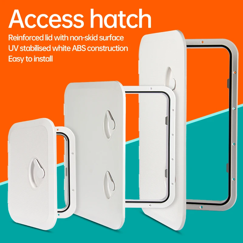 Marine-Deck-Access-Hatch-White-Black-Rectangle-Boat-Hatch-Lid-Boat-Deck ...