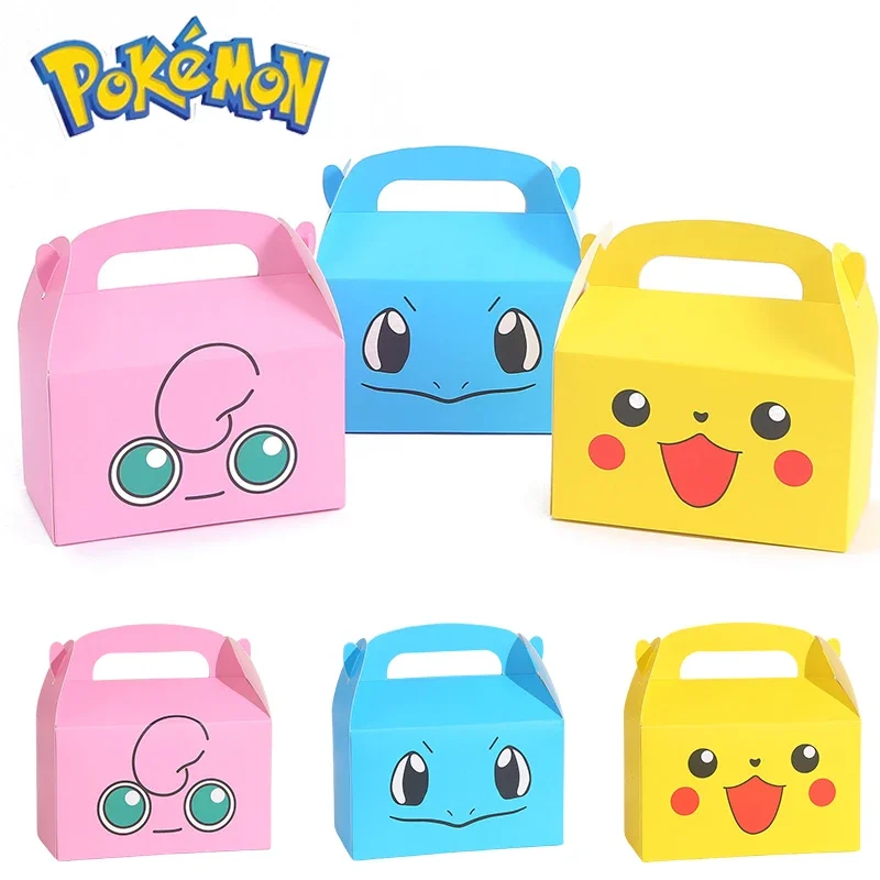 Caja-de-cart-n-para-pastel-de-Pok-mon-Pikachu-cajas-de-recuerdo-de ...