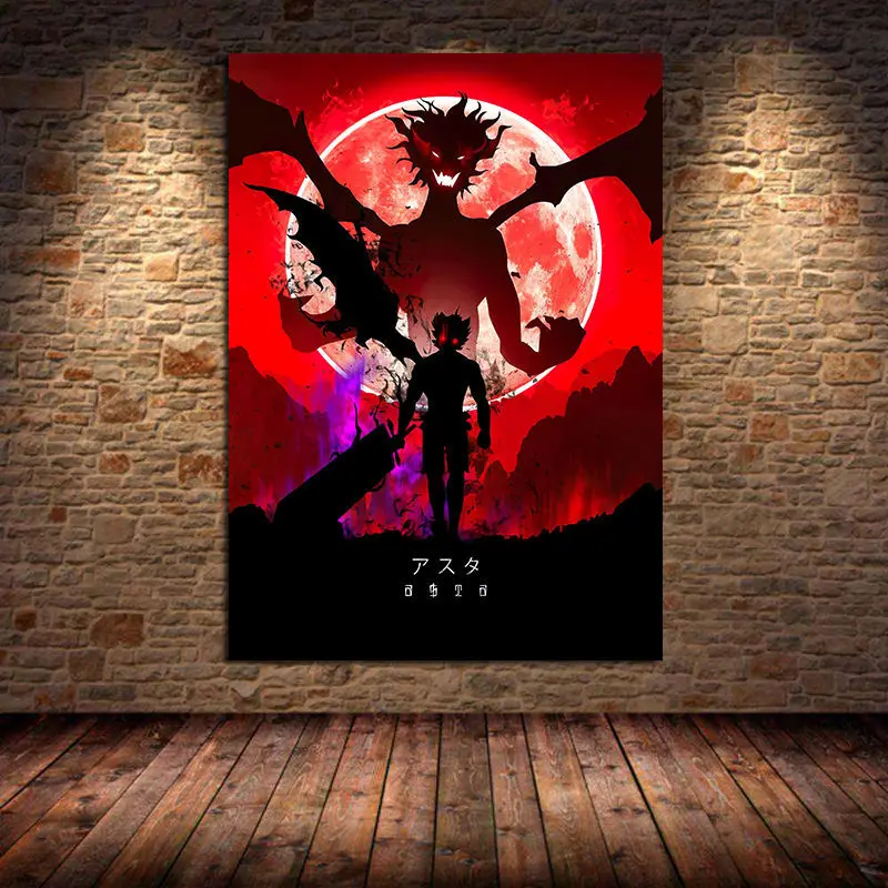 Asta-Black-Clover-Anime-Characters-HD-Print-Canvas-Painting-para-sala ...