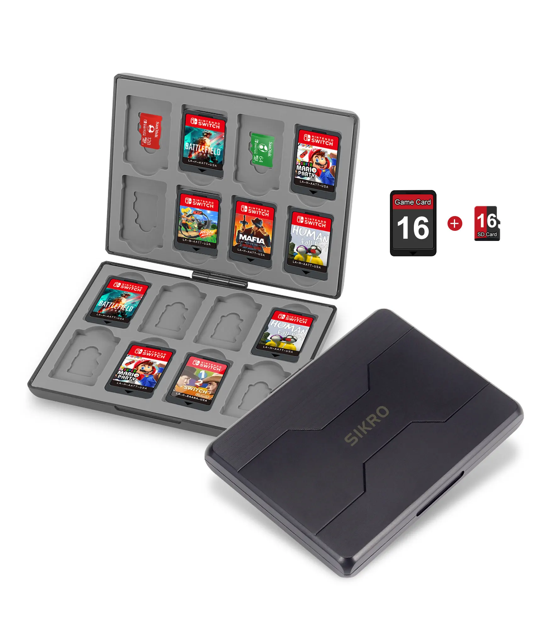 For-Nintend-Switch-Accessories-Portable-Game-Cards-Case-16-in-1 ...